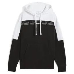 Hoodie Puma "Around The Block Hoodie Damen", Damen, Gr. XS, schwarz, Obermaterial: 66% Baumwolle, 34% Polyester. Kapuzenfutter: 100% Baumwolle. Rippe: 3% Elasthan, 97% Baumwolle, comfort fit, Sweatshirts Hoodie