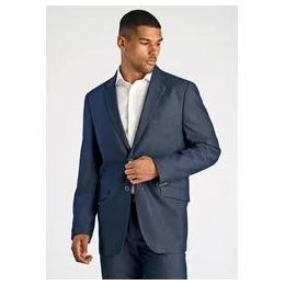 Anzugsakko LINDBERGH "LINDBERGH Anzugjacke", Herren, Gr. 48, blau (blau mel), Obermaterial: 62% Polyester, 32% Viskose, 6% Elasthan; Futter: 95% Polyester, 5% Elasthan, Sakkos