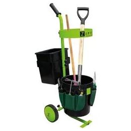ZIPPER Transportwagen "Universalgartenwagen", gr&uuml;n (gr&uuml;n, schwarz), B:35cm H:70cm L:40cm, Transportwagen, Schluss mit losen Gartenwerkzeugen
