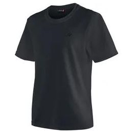 T-Shirt Maier Sports "Walter", Herren, Gr. 4XL, schwarz, 100% Polyester, Rundhals, Shirts T-Shirt, Herren Kurzarmshirt, leichtes Sommer Funktionsshirt, Rundhals, Reg Fit