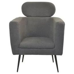 Loungesessel, grau (anthrazit), B:72cm H:95cm T:67cm, 100% Polyester, HOFMANN LIVING AND MORE, Sessel