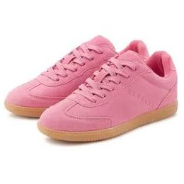Sneaker ELBSAND "Freizeitschuh, Schn&uuml;rschuh", Damen, Gr. 42, pink, Obermaterial: 93% Rindsleder, 7% Lederimitat. Decksohle: 100% Textilmaterial. Futter: 100% Polyester. Laufsohle: 100% Synthetik, Veloursleder, Schuhe Sneaker, Retro Sneaker, Lederschuh, Schn&uuml;rhalbschuh aus Leder Unisex