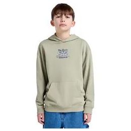 Hoodie Element "Timber Skeleton Gang", Jungen, Gr. 10(140-148cm), gr&uuml;n (tea), Obermaterial: 70% Walkfrottier, 30% Walkfrottier;, Sweatshirts Hoodie