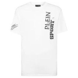 T-Shirt Plein Sport "Wave", Damen, Gr. XXL, wei&szlig; (01, wei&szlig;), Obermaterial: 100% Baumwolle, Shirts T-Shirt