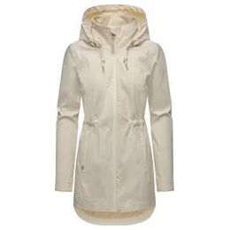 Kurzmantel Ragwear "Dakkota B", Damen, Gr. XXL (44), beige (elfenbeinfarben), Obermaterial: 100% Polyester. Innenfutter: 100% Polyester, figurumspielend ca. Mitte Oberschenkel, hoch geschlossener Ausschnitt, mit Kn&ouml;pfen,verstellbar Umschlagbund mit Druckkn&ouml;pfen,verstellbar, M&auml;ntel Kurzmantel, &Uuml;bergangsjacke wasserdicht mit feiner Rillenstruktur