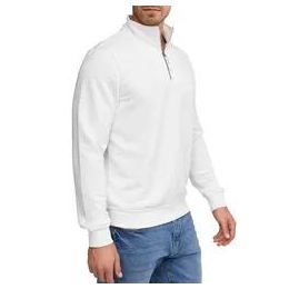 Sweater INDICODE "INPortal", Herren, Gr. L, wei&szlig; (sanftes wei&szlig;), Sweatware, Obermaterial: 60% Baumwolle, 40% Polyester, unifarben, regular fit h&uuml;ftlang, Rundhals, Rippb&uuml;ndchen, Sweatshirts Sweater