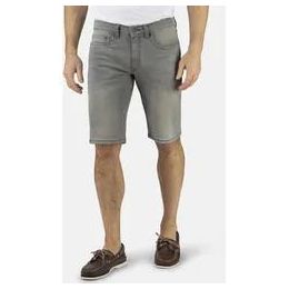Bermudas Stooker Men "5-Pkt Style Summer Denim Bermudas", Herren, Gr. 33, silber (silbergrau denim), Denim/Jeans, 99% Baumwolle, 1% Elasthan, gerade kurz, Hosen Bermudas, Sommer Straight Fit Casual Stretchdenim f&uuml;r Herren