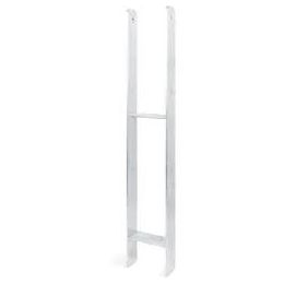 GAH Alberts H-Pfostenanker ALBERTS, silber (silberfarben), B:12,1cm, Stahl, Bodenanker, Materialst&auml;rke 6 mm, lichte Breite 121 mm, H&ouml;he 800 mm