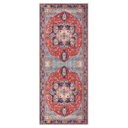 Teppich ELLE DECORATION "Hamadan" Gr. 12, rot, B:80cm H:5mm L:200cm, Polyester, Teppiche, Teppich, Orientalisch, L&auml;ufer, Kurzflor, Wohnzimmer, Schlafzimmer, Esszimmer
