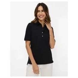 Poloshirt Brax "Style CLEO", Damen, Gr. 44, schwarz, 97% Baumwolle, 3% Elasthan, Shirts