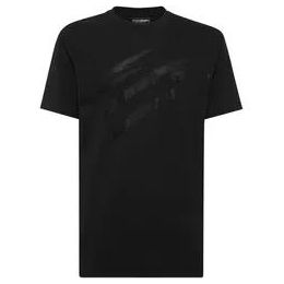 T-Shirt Plein Sport "Scratch", Jungen, Gr. XL, schwarz (0202, schwarz, schwarz), Obermaterial: 100% Baumwolle, Shirts T-Shirt