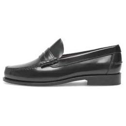Loafer Henry Stevens "Hunter M PL", Herren, Gr. 44, schwarz, Kalbsleder, Schuhe Loafer