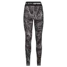Leggings Plein Sport "Leggings", Damen, Gr. XL, US-Gr&ouml;&szlig;en, schwarz (02, schwarz), Obermaterial: 90% Polyester, 10% Elasthan, Hosen Leggings