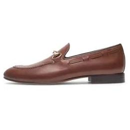 Loafer Henry Stevens "Maxwell HL", Herren, Gr. 43, braun (mittelbraun), Kalbsleder, Schuhe Loafer