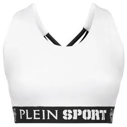 Lauftop Plein Sport "Sport Top", Damen, Gr. XS, wei&szlig; (01, wei&szlig;), Obermaterial: 90% Polyester, 10% Elasthan, Tops