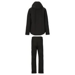 Regenanzug WEATHER REPORT "Gust Jr.", Jungen, Gr. 164, schwarz, 100% Polyester, unifarben, Sportanz&uuml;ge Regenanzug, Mit 10.000 mm Wassers&auml;ule