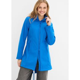 bonprix wasserabweisender Softshell-Parka, blau, Softshell