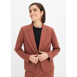 bonprix Blazer mit Paspeltaschen, braun, Gr.42, Attraktiver Blazer mit praktischen Paspeltaschen.