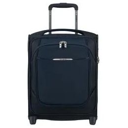 Weichgep&auml;ck-Trolley Samsonite "RE-LITE, 45 cm", Gr. B/H/T: 36cm x 45cm x 20cm 29 l, blau (midnight blau), Polyester, Koffer, mit arretierbarem und versenkbarem Druckknopf, mit Adressanh&auml;nger