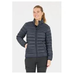 Outdoorjacke WHISTLER "Arubi", Damen, Gr. 42, blau (dunkelblau), 100% Polyamid, kariert, normal, hoch geschlossener Ausschnitt, Jacken Outdoorjacke, mit leichter F&uuml;llung