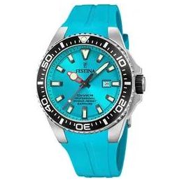 Festina "Diver Collection" Armbanduhr, Quarzuhr, Herrenuhr, bis 20bar wasserdicht, Silikonarmband
