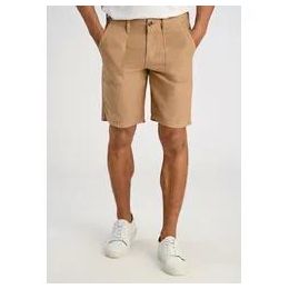 Shorts LINDBERGH "Leinenshorts Relaxed Fit", Herren, Gr. M, beige (sand), Obermaterial: 55% Baumwolle, 45% Leinen, relaxed fit, Hosen Shorts