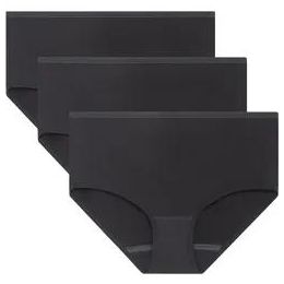 Periodenslip Jockey "Worry Free", Damen, Gr. M, schwarz, Single Jersey, Obermaterial: 95% Baumwolle, 5% Elasthan, unifarben, k&ouml;rpernah, Unterhosen, Hoher Komfort