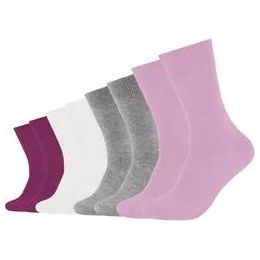 Socken s.Oliver "8er Pack", Damen, Gr. 35-38, lila (lavender), 70% Baumwolle, 27% Polyester, 2% Elasthan, 1% Polyamid, uni, Socken Socken