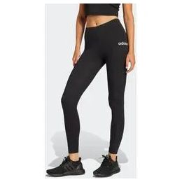 Leggings Adidas SPORTSWEAR "W LIN SJ LEG", Damen, Gr. XS, N-Gr, schwarz-wei&szlig; (schwarz, wei&szlig;), Obermaterial: 90% Baumwolle, 10% Elasthan, Hosen Leggings, aus Baumwollmaterial mit Stretchanteil, hoher Bund, ohne Verschluss