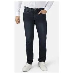 5-Pocket-Hose Stooker Men "Frisco Denim Straight Fit Jeans", Herren, Gr. 33, L&auml;nge 34, blau (tiefblau schwarz), Twill, 99% Baumwolle, 1% Elasthan, gerade lang, Hosen 5-Pocket-Hose, Straight Fit Casual Clean Wash Twill Coloured Comfort Flex f&uuml;r Herren
