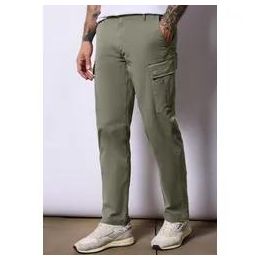 Cargohose Street One MEN, Herren, Gr. 31, L&auml;nge 32, gr&uuml;n (natural gr&uuml;n), Web, 98% Baumwolle, 2% Elasthan, unifarben, l&auml;ssig geschnitten lang, Hosen Cargohose, Middle Waist