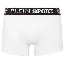 Boxer Plein Sport "Tiger", Herren, Gr. L, wei&szlig; (01, wei&szlig;), Obermaterial: 48% Baumwolle, 48% Modal, 4% Elasthan, Unterhosen