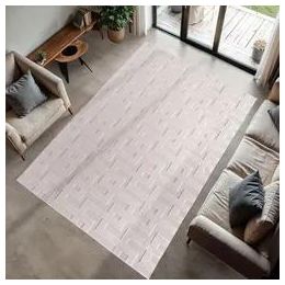 Teppich Ayyildiz TEPPICHE "DOHA 1656", beige (creme), B:200cm H:4mm L:290cm, Polypropylen, Teppiche, Teppich, L&auml;ufer, 3D Hoch-Tief-Effekt, weicher Kurzflor, In- und Outdoor