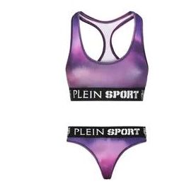 Set: Soft-BH Plein Sport "Optical", Damen, Gr. S, lila (73, lila), Obermaterial: 95% Baumwolle, 5% Elasthan, BH-Sets