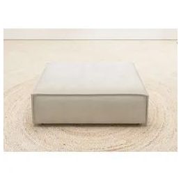 Polsterhocker Home Affaire "Watertown, XXL Hockerbank passend zum Sofa - ideal als Beistellmodul", beige (sand), B:90cm H:43cm T:120cm, 94% Polyester, 6% Nylon, Hocker, Polsterhocker, erweiterbare Hockerbank mit weicher Polsterung
