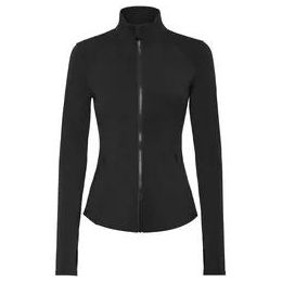 Yoga-Sweatjacke Plein Sport "Sweatjacke", M&auml;dchen, Gr. S, schwarz (02, schwarz), Obermaterial: 75% Polyamid, 25% Elasthan, Sweatjacken