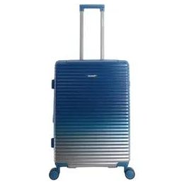 Koffer Saxoline "Elite", Gr. B/H/T: 43cm x 65cm x 26,5cm, blau, Koffer, aus ABS/PC-Material