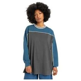 Funktionstop Quiksilver "Global Heat", Damen, Gr. M, grau (schwarz shadow), Obermaterial: 100% Walkfrottier;, Tops