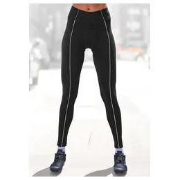 Radhose Vivance ACTIVE, Damen, Gr. S (36/38), N-Gr, schwarz, Obermaterial: 78% Polyester, 22% Elasthan, unifarben, figurbetont lang, Hosen, mit Ges&auml;&szlig;polster, Radsport