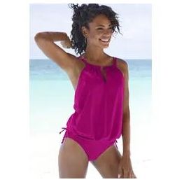 Badekleid Lascana, Damen, Gr. 34, Cup A/B, pink, Obermaterial: 85% Polyamid, 15% Elasthan. Futter: 92% Polyester, 8% Elasthan, unifarben, Badeanz&uuml;ge, Mit verstellbarer L&auml;nge