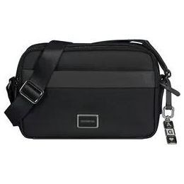 Schultertasche Samsonite "IMAGE BIZ", Gr. B/H/T: 8cm x 15,5cm x 23cm, schwarz, Nylon, Polyurethan, Taschen Schultertasche