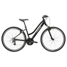 Crossrad KROSS "KROSS Crossbike Evado 2.0 28" schwarz 21 G&auml;nge" Gr. 38, schwarz (schwarz, schwarz), Fahrr&auml;der, Damen, 38cm, 28 Zoll (71,12cm) hinten: 28 Zoll (71,12cm)