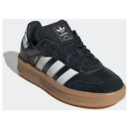 Sneaker Adidas ORIGINALS "SAMBA XLG KIDS", M&auml;dchen, Gr. 37, schwarz-wei&szlig; (core schwarz, ftwr wei&szlig;, gum 3), Leder, Synthetik, Schuhe Sneaker, mit erh&ouml;hter Sohle und gepolsterter Zunge, f&uuml;r Kinder & Jugendliche