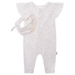 Body Liliput "Blumen", Jungen, Gr. 56, EURO-Gr&ouml;&szlig;en, rosa (wei&szlig;, rosa), 100% Baumwolle, bedruckt, lang, Rundhals, Bodys Body, bestehend aus Jumpsuit und Halstuch