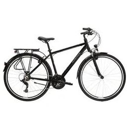 Trekkingrad KROSS "KROSS Trekkingrad Trans 1.0 28" schwarz" Gr. 38, schwarz (schwarz, schwarz), Fahrr&auml;der, 38cm, 28 Zoll (71,12cm) hinten: 28 Zoll (71,12cm)