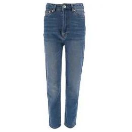 Levi's Weite Jeans LEVI'S KIDS "LVG RIBCAGE STRAIGHT", M&auml;dchen, Gr. 14 (158), N-Gr, jive swing, Denim/Jeans, Obermaterial: 68% Baumwolle, 27% Polyester, 4% Viskose, 1% Elasthan, lang, Jeans, Straight Fit, for GIRLS