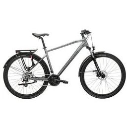 Mountainbike KROSS "KROSS MTB Hardtail Hexagon 2.0 27,5" grau 21 G&auml;nge" Gr. 38, grau (grau, schwarz), Fahrr&auml;der, 38cm, 27,5+ Zoll (69,85cm) hinten: 27,5+ Zoll (69,85cm)