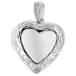 Adelia&acute;s Kettenanh&auml;nger ADELIA ́S "trendiger Herz Anh&auml;nger aus 925 Sterling Silber", silber, Schmuckanh&auml;nger, Damen, Silber 925 (Sterlingsilber), Kettenanh&auml;nger