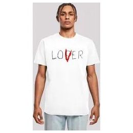 T-Shirt F4NT4STIC "IT Loser Lover", Damen, Gr. L, wei&szlig;, Obermaterial: 100% Baumwolle, regular fit, Rundhals, ohne B&uuml;ndchen, Shirts T-Shirt, Herren,Premium Merch,Regular-Fit,Basic,Bedruckt