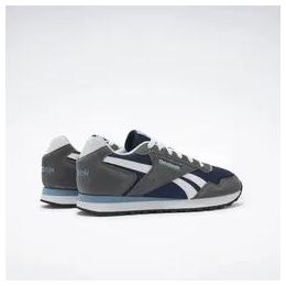 Sneaker Reebok CLASSIC "Reebok GLIDE", Damen, Gr. 36,5, vector navy, grau 5, wei&szlig;, Leder, Synthetik, Textil, Schuhe Sneaker